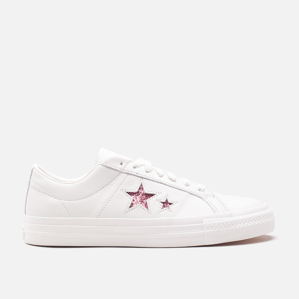 TURNSTILE X CONVERSE ONE STAR PRO OX - WHITE / PINK – lapstoneandhammer.com