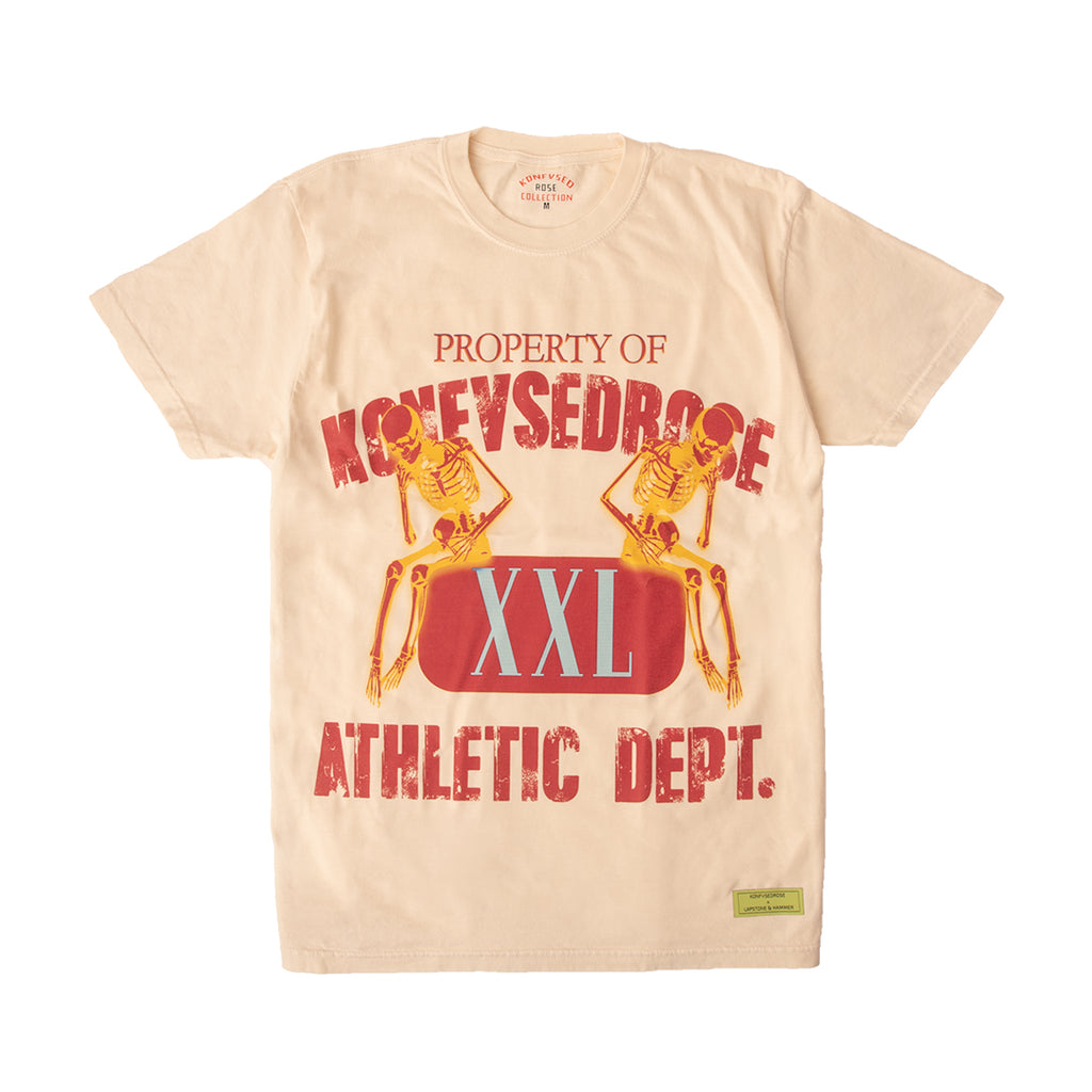 KONFVSEDROSE FOR LAPSTONE "ATHLETIC DEPT" TEE - IVORY ...