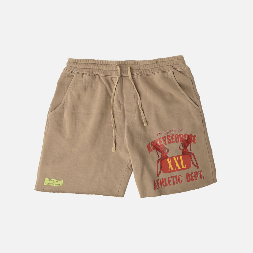 KONFVSEDROSE FOR LAPSTONE "ATHLETIC DEPT" SHORTS - SANDSTONE ...