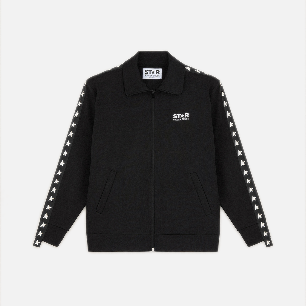 DENIS STAR TRACK JACKET - BLACK / WHITE – lapstoneandhammer.com